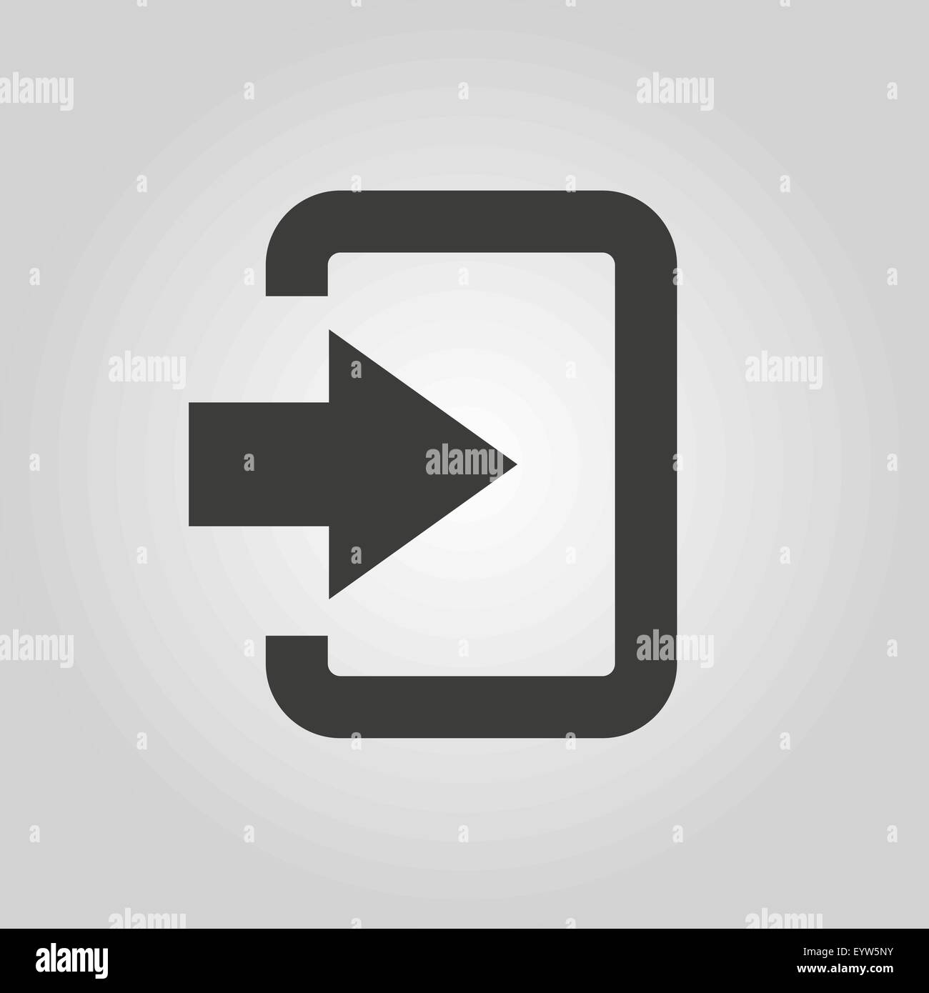 The login icon. Entry and input, authorization symbol. Flat Stock ...