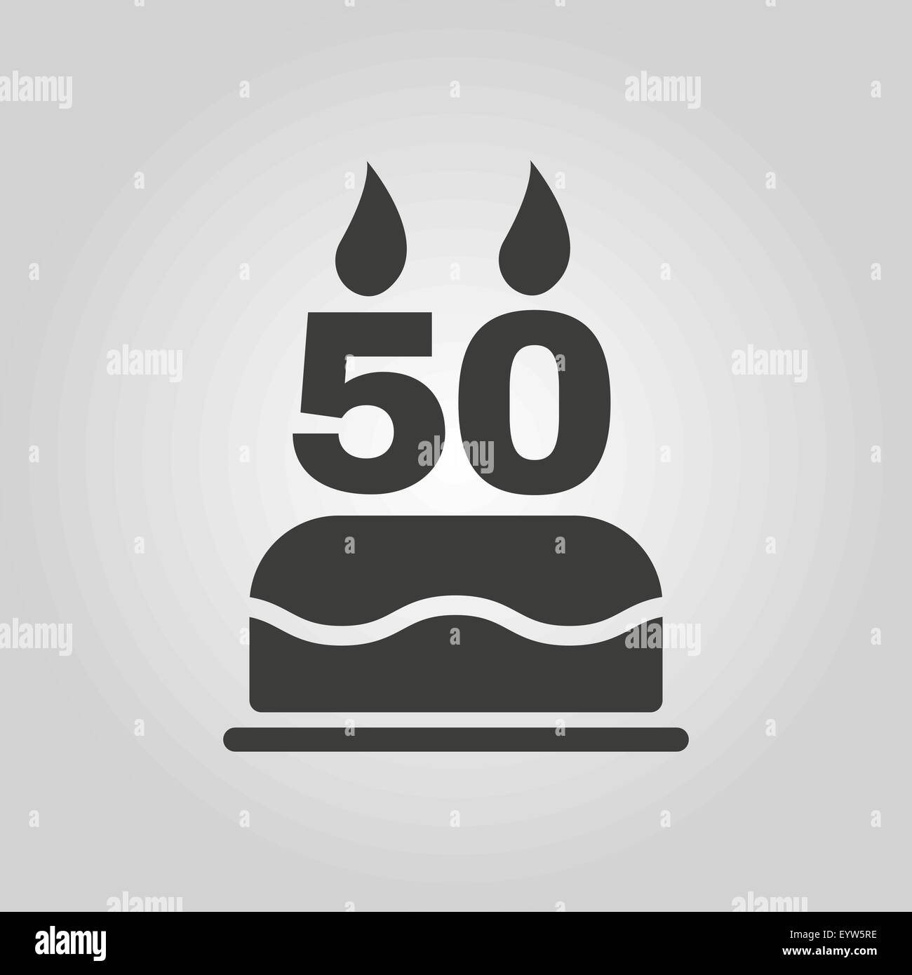 Birthday cake and fifty Stock Vector Images - Alamy