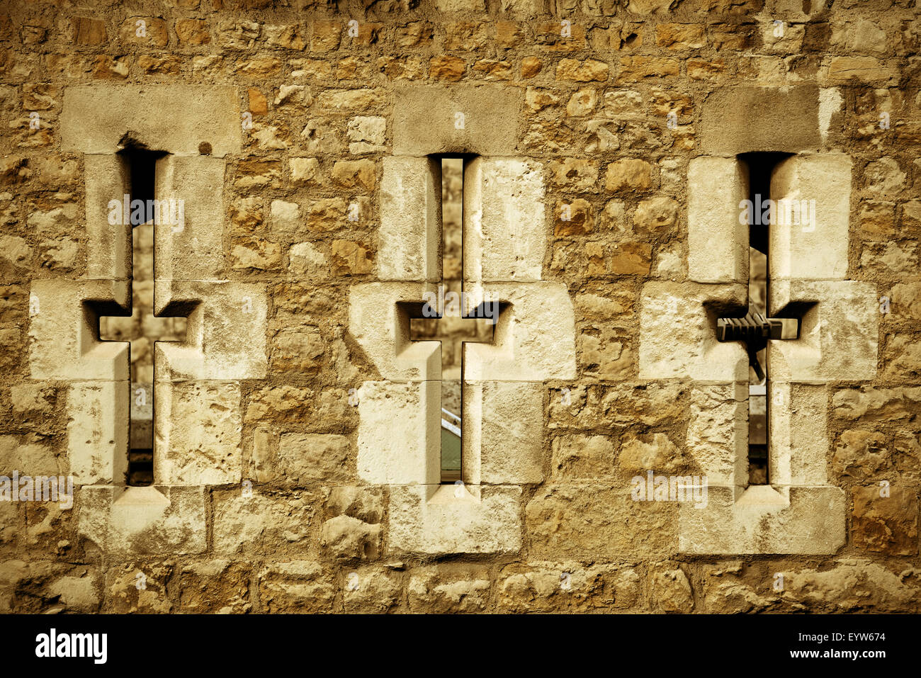 London Tower closeup as the famous historical landmark Stock Photo - Alamy