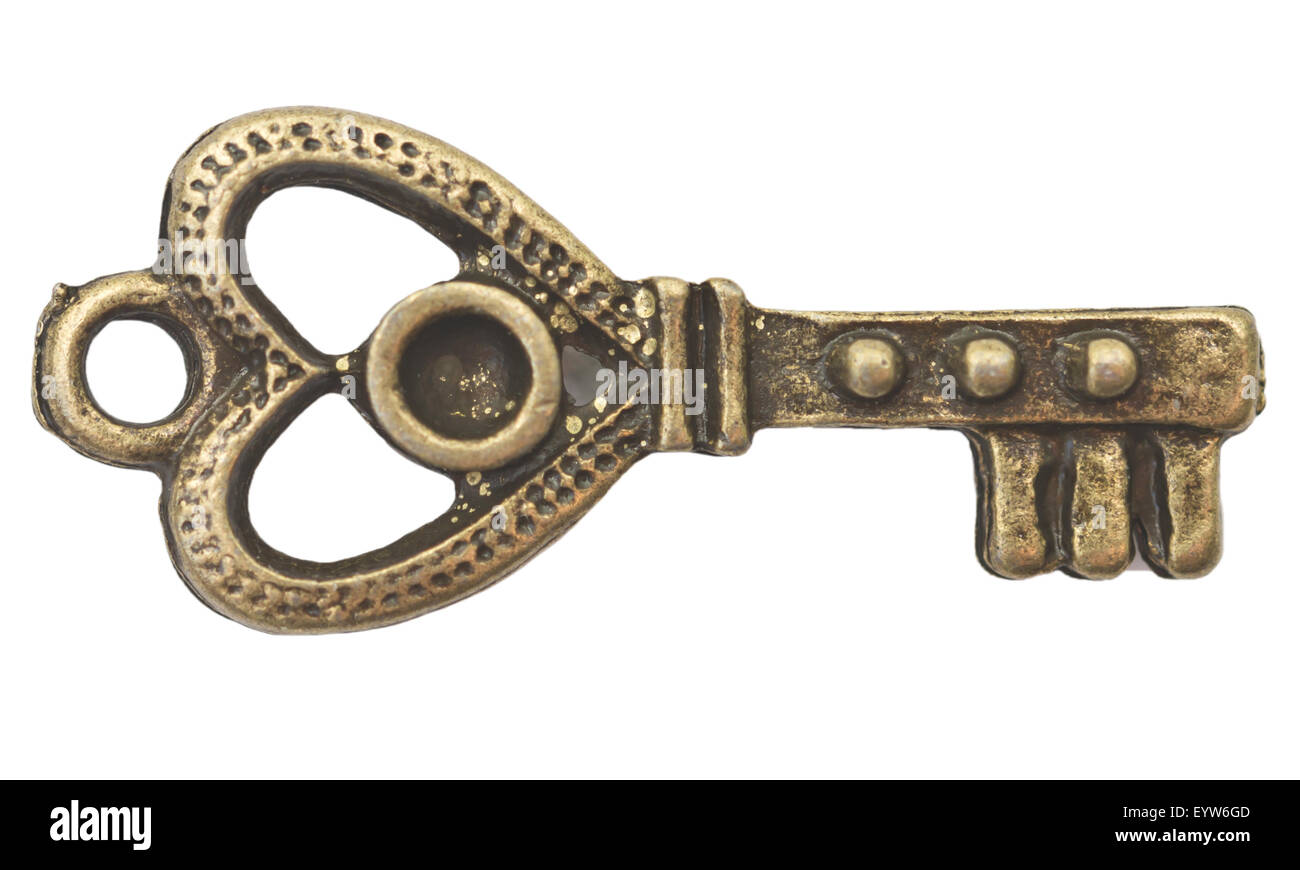 old key isolated on white background Stock Photo - Alamy