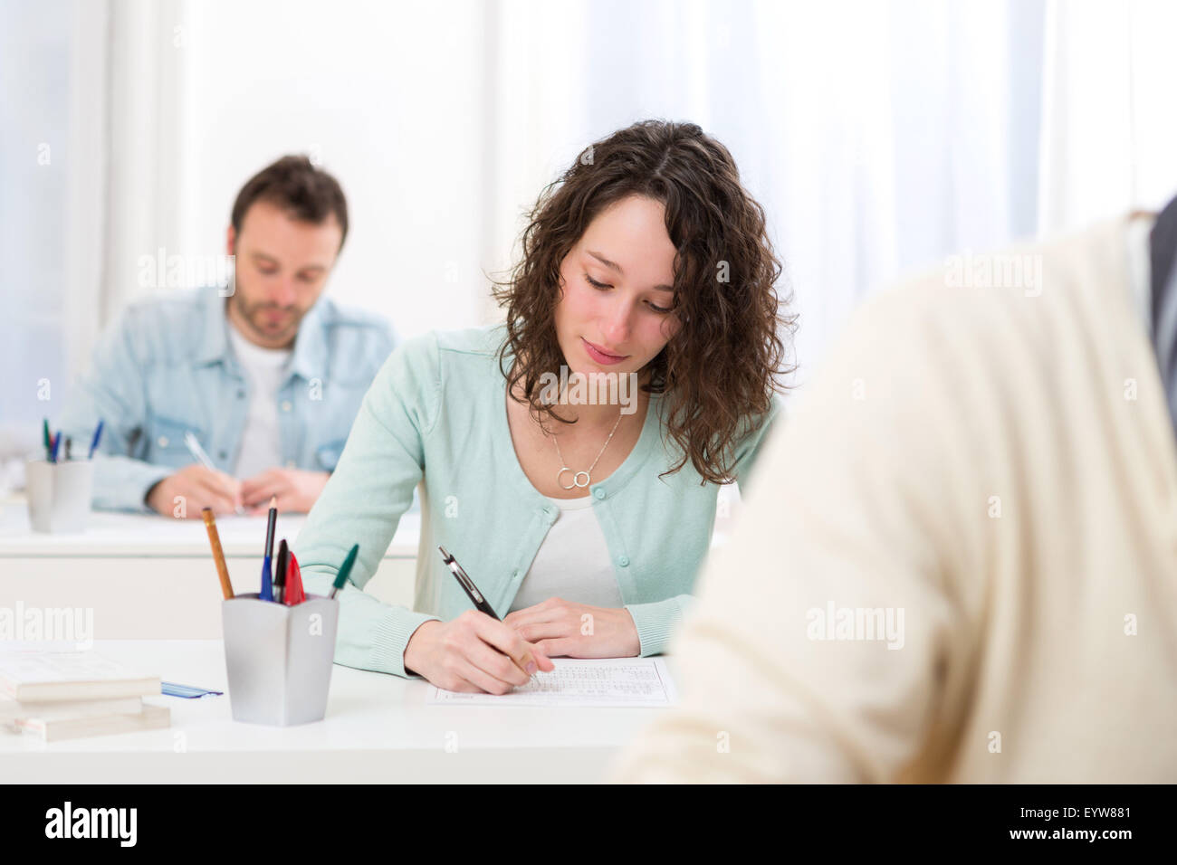 Student thinking test hi-res stock photography and images - Alamy