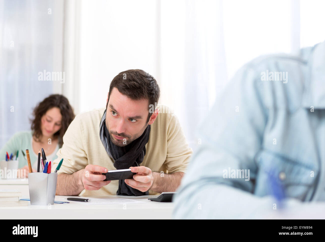 Exam cheating hi-res stock photography and images - Alamy