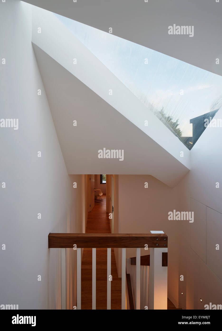 Angular skylight illuminating stairwell. London Brownstones, London ...