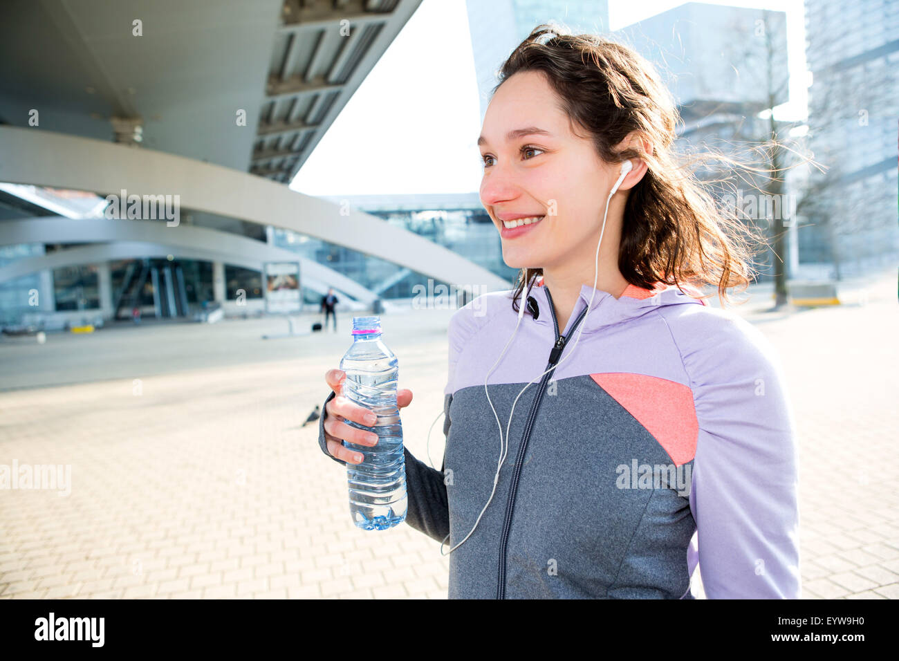 Running drinking city hi-res stock photography and images - Alamy