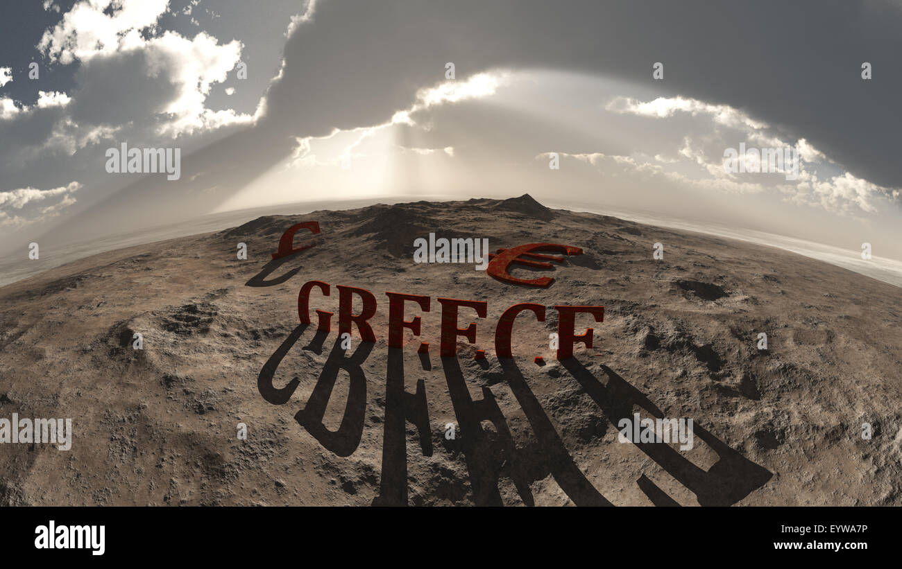 Symbol, Greece after Grexit Stock Photo - Alamy