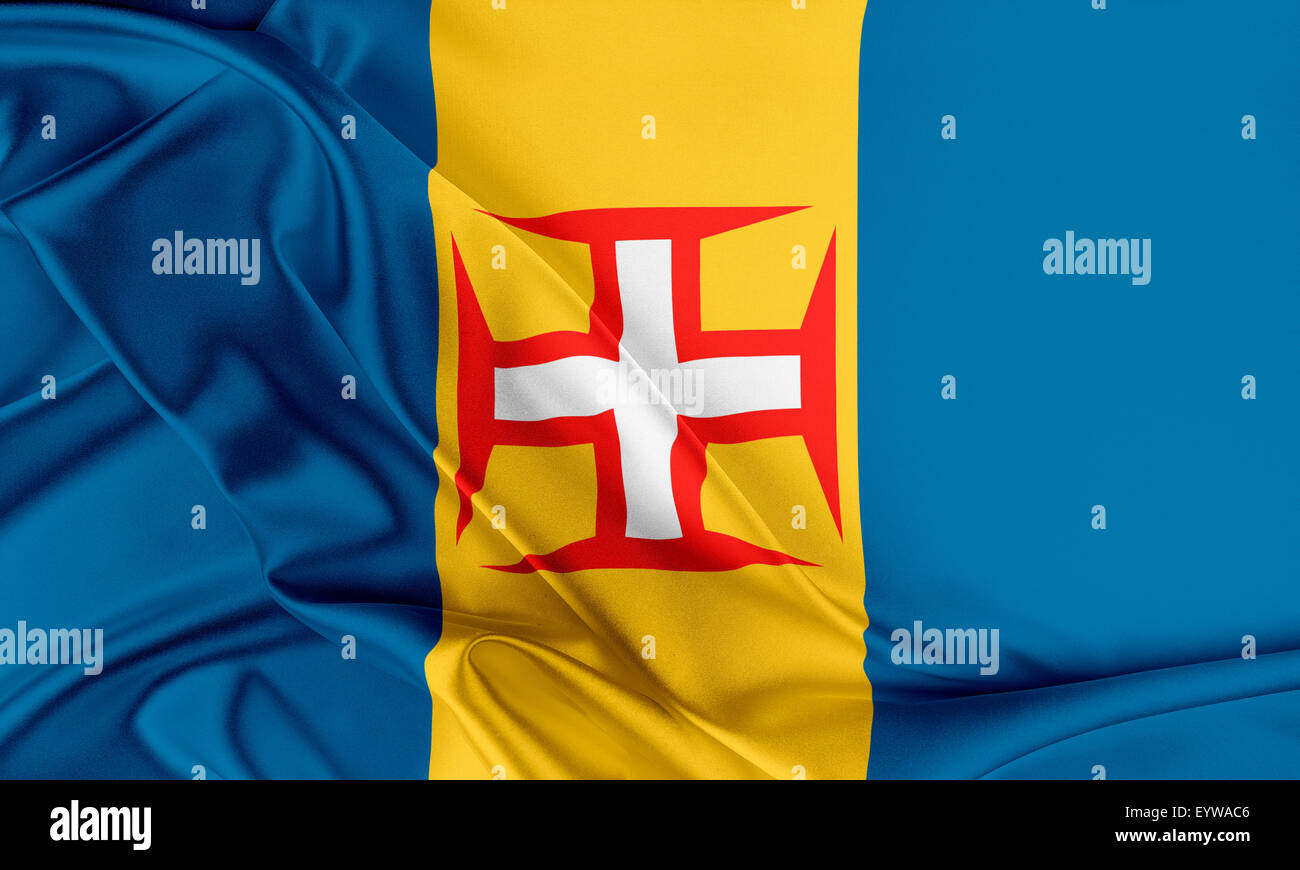 Madeira flag hi-res stock photography and images - Alamy