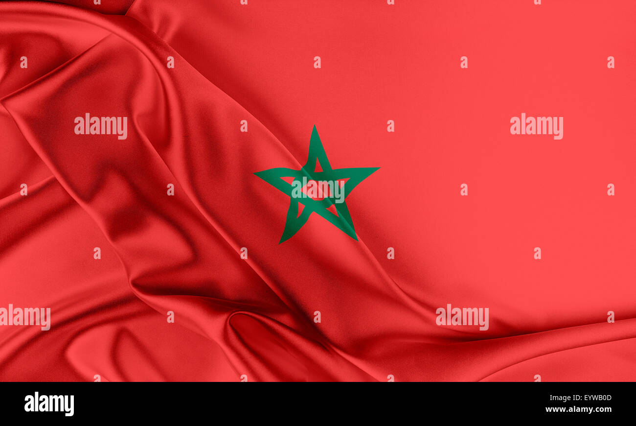 Morocco silk flag hi-res stock photography and images - Alamy