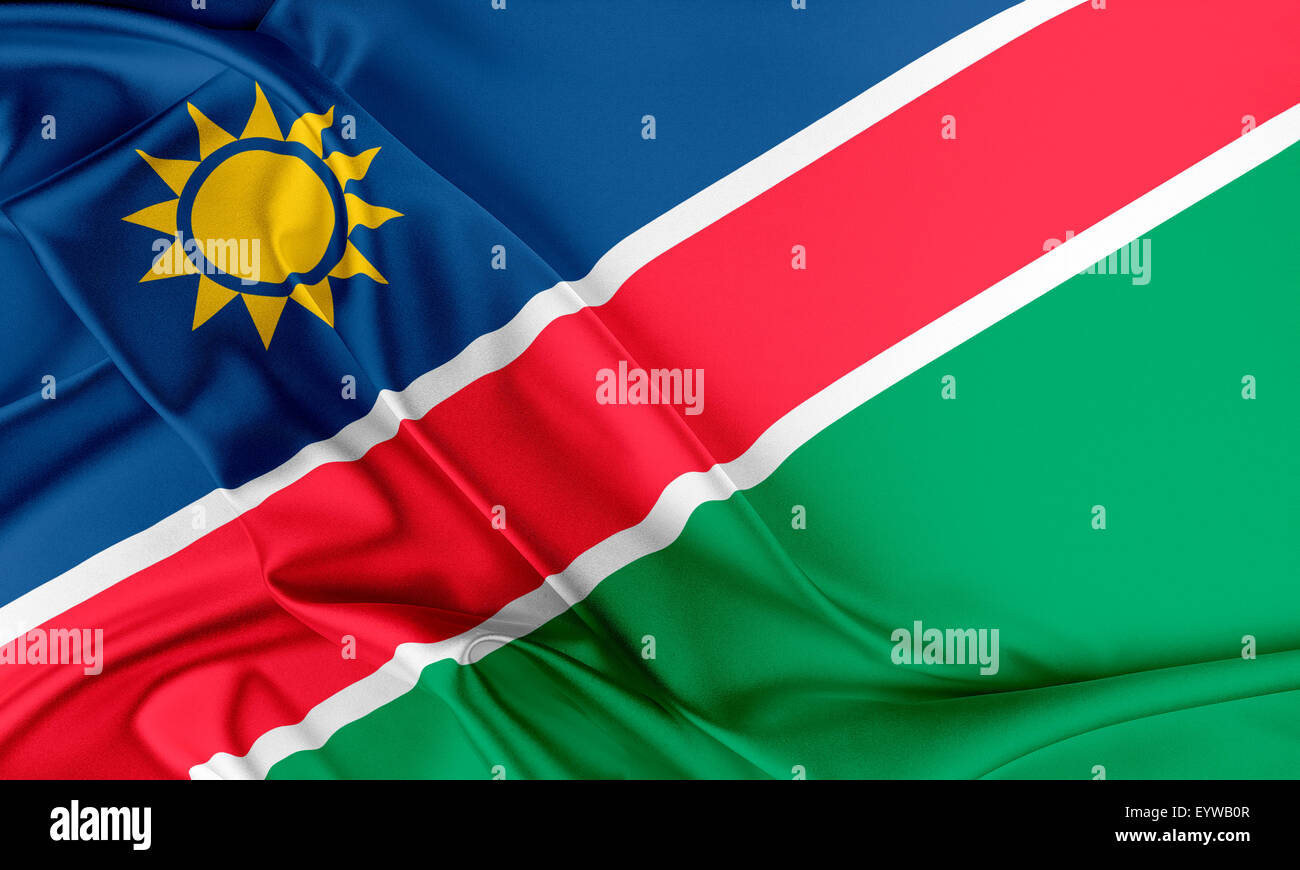 Namibia silk flag hi-res stock photography and images - Alamy