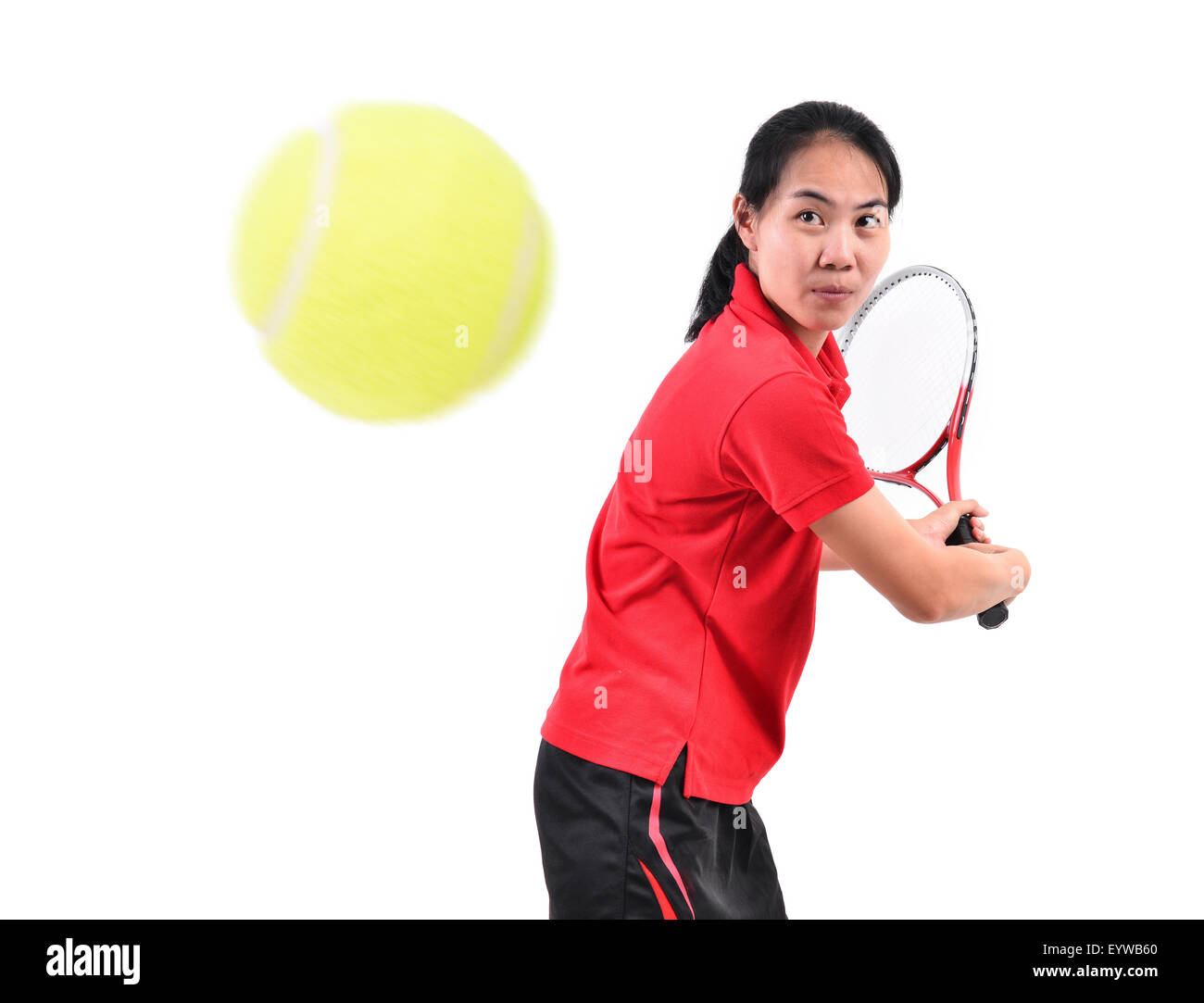 tennis player isolated on white background Stock Photo - Alamy