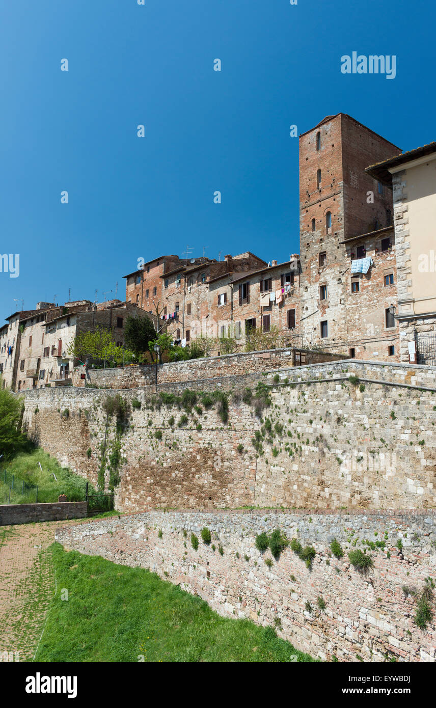Upper city Colle Alta, Colle di Val d'Elsa, Tuscany, Italy Stock Photo ...