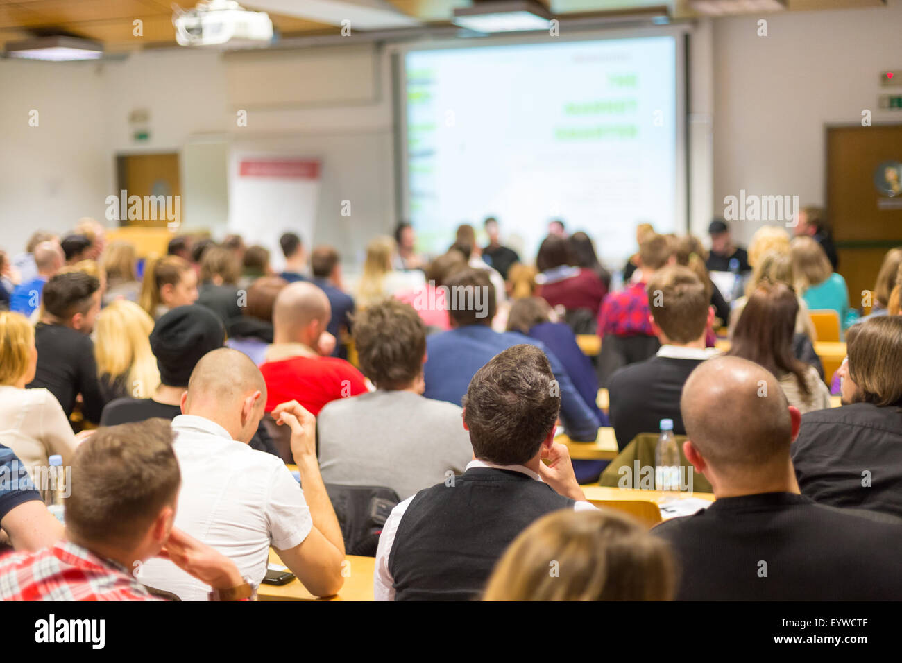 Workshop at university lecture hall Stock Photo - Alamy