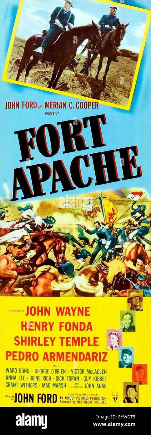 Fort Apache Year : 1948 Director : John Ford Movie poster Stock Photo ...