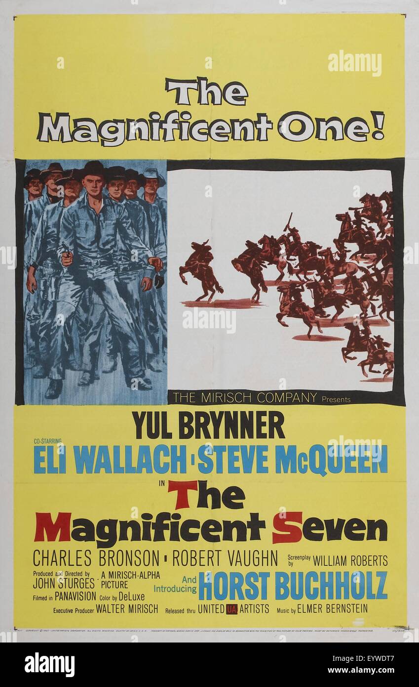 The magnificent seven poster hi-res stock photography and images - Alamy
