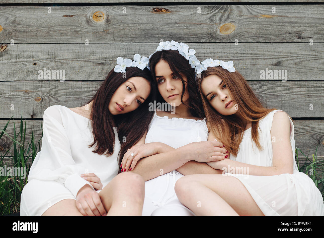 three beautiful girls Stock Photo - Alamy