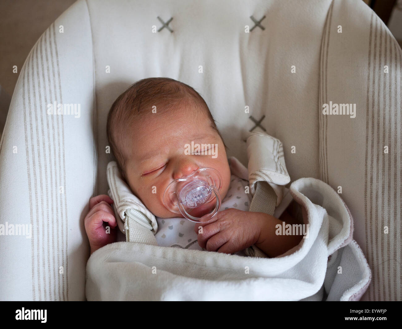 Two day old baby boy sleeping, England, UK Stock Photo - Alamy