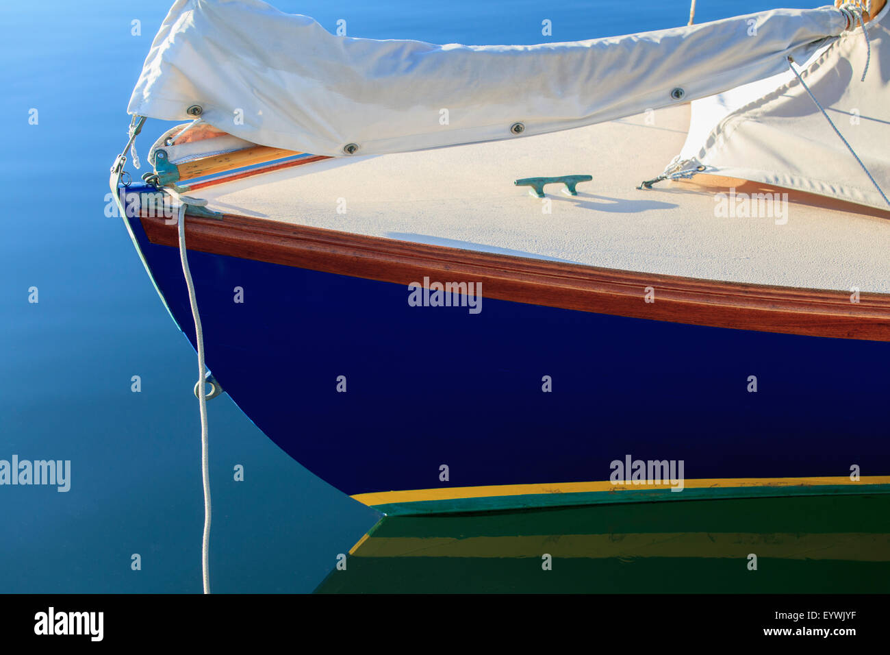 Sailboat on mooring in hi-res stock photography and images - Alamy