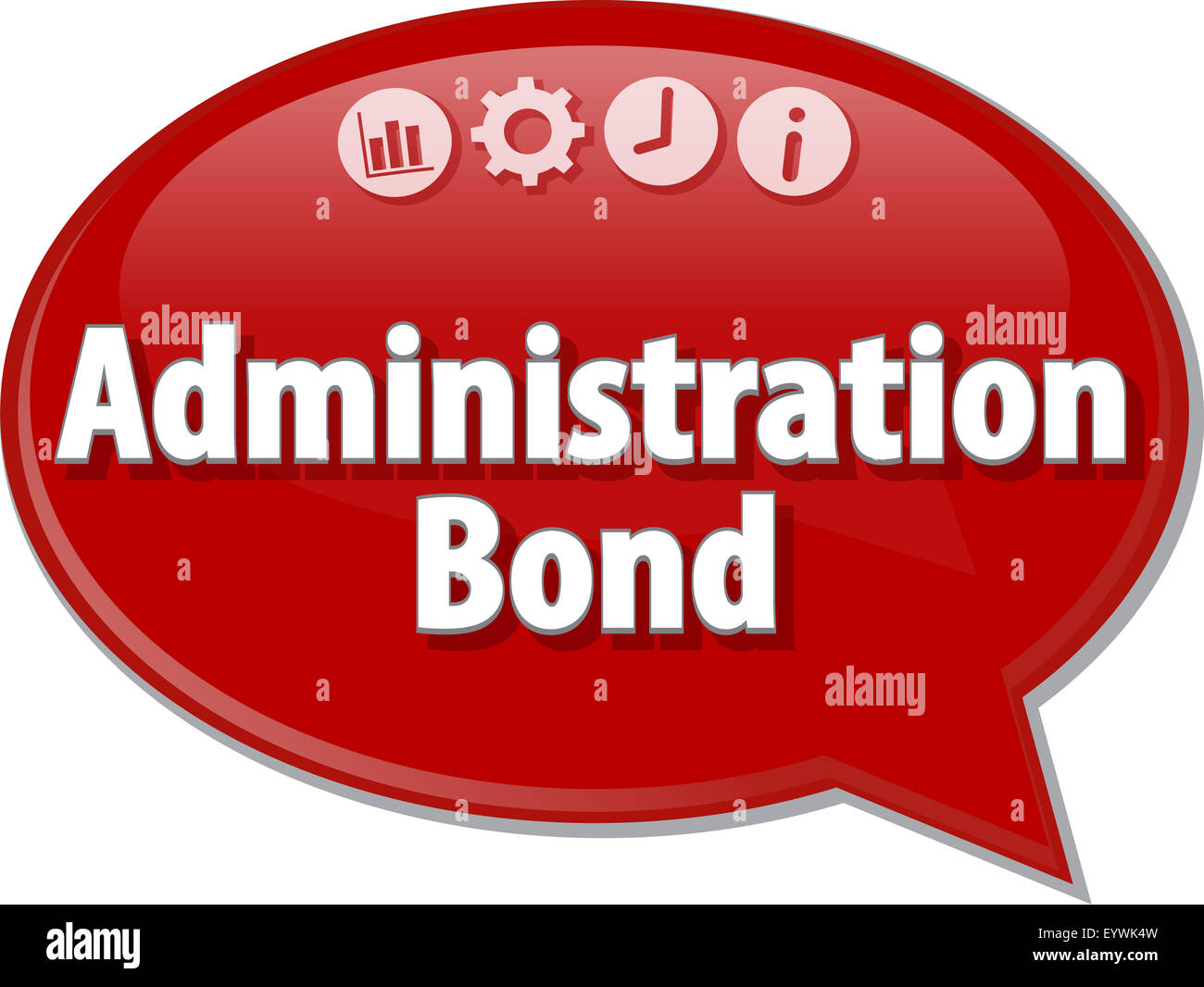 Speech bubble dialog illustration of business term saying ...