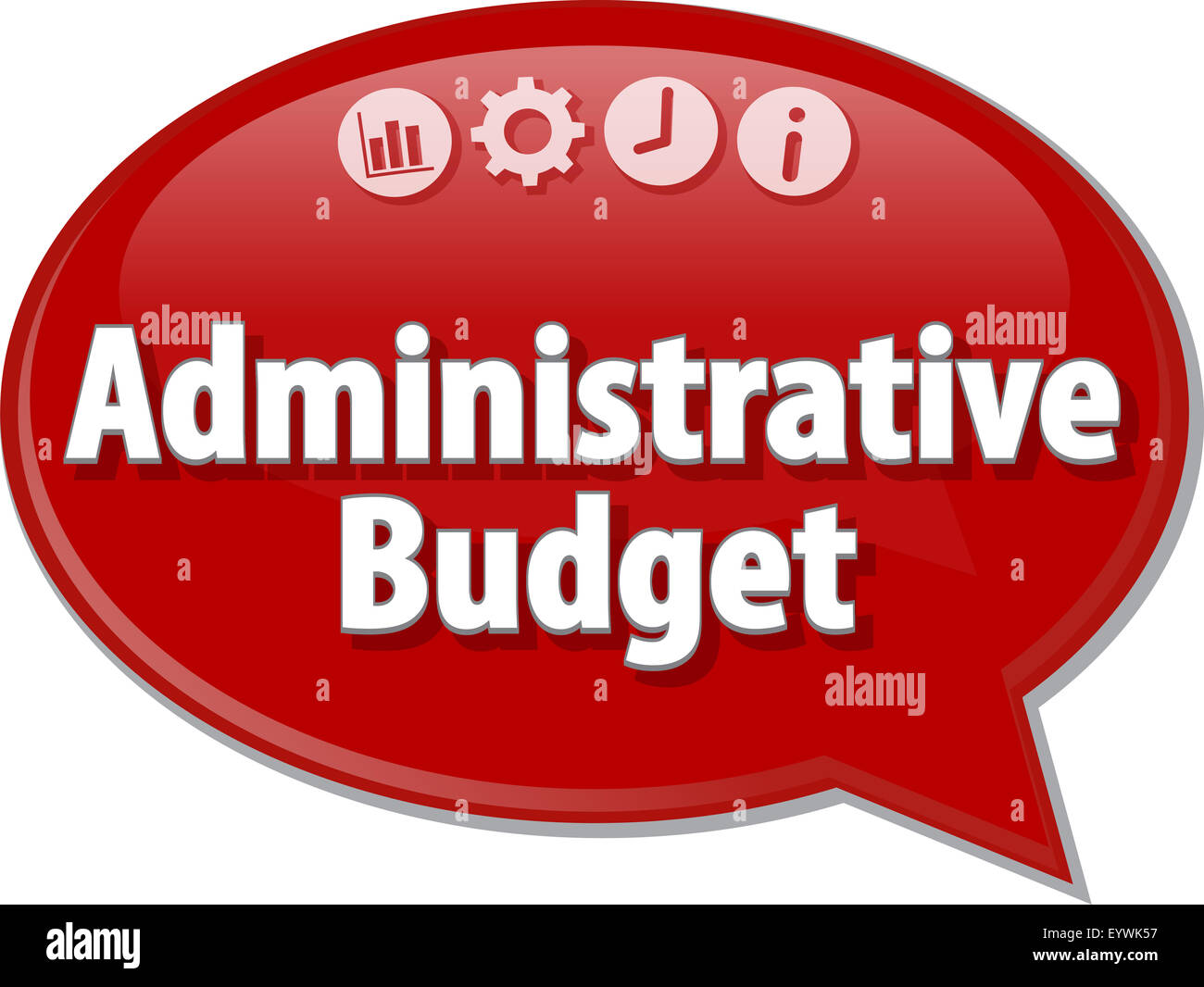 Speech bubble dialog illustration of business term saying ...