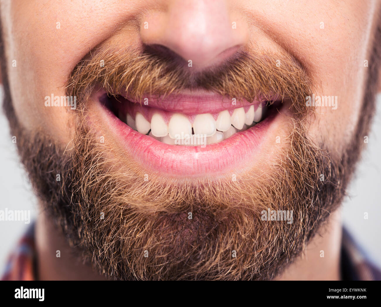 Cropped image of a happy male face Stock Photo - Alamy