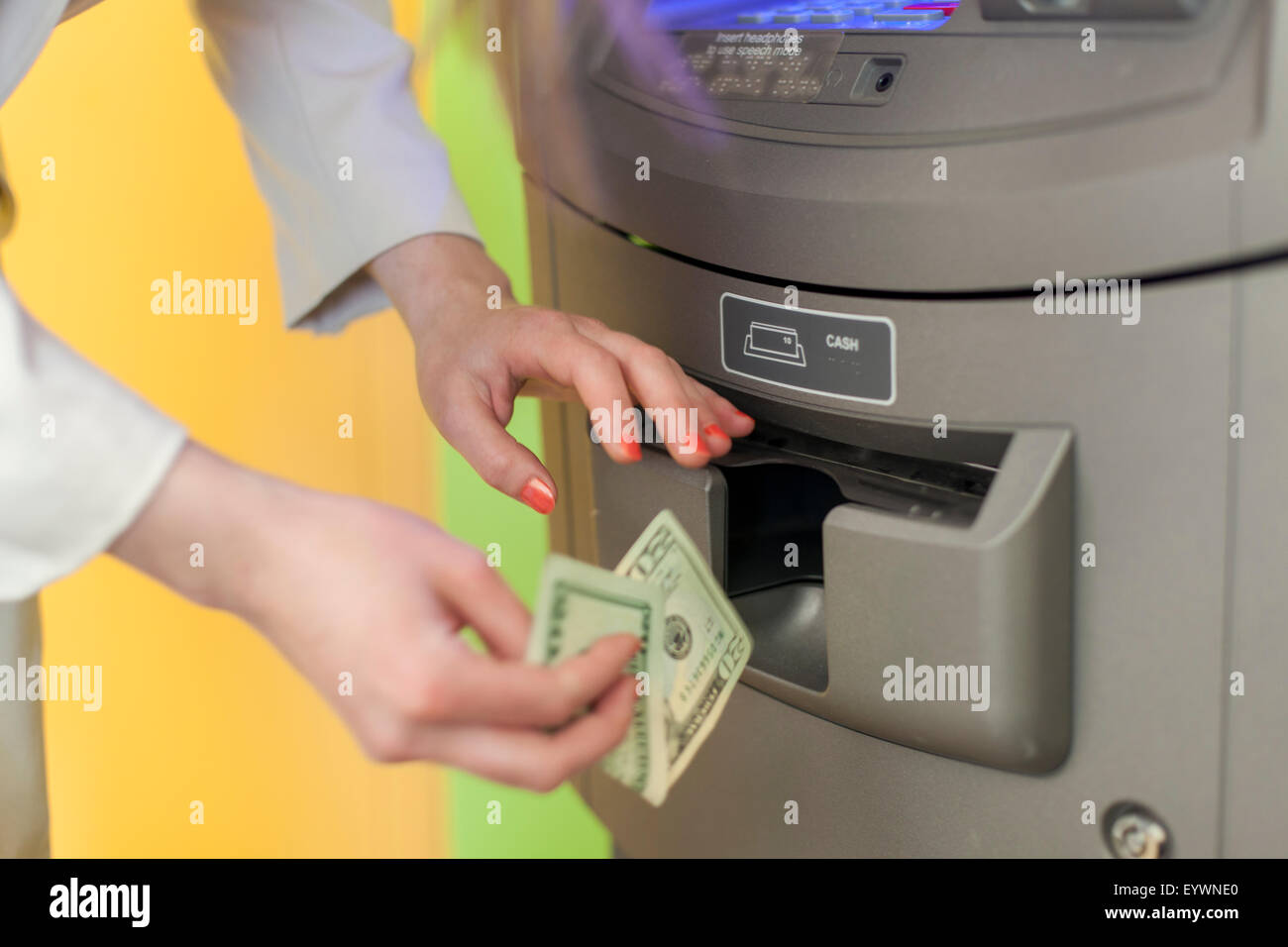 Atm banknote hi-res stock photography and images - Alamy