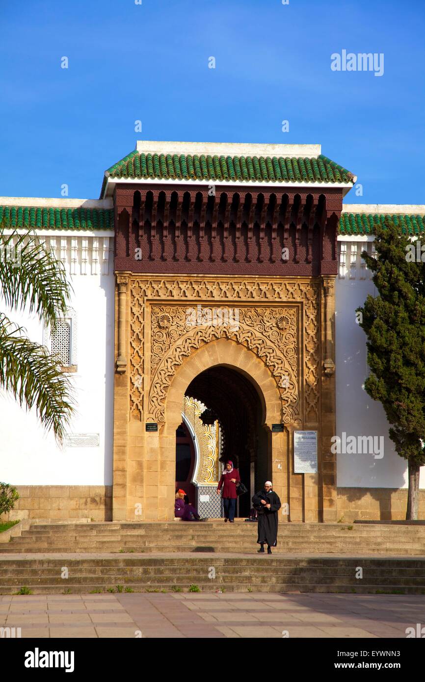 Entrance to Main Mosque, Rabat, Morocco, North Africa, Africa Stock ...