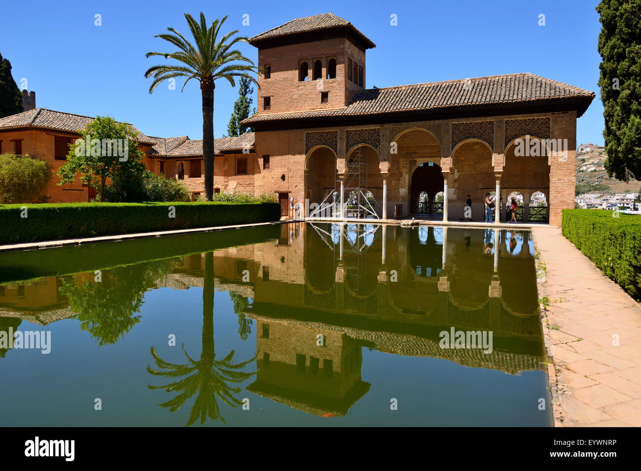 Palacio del Portico (Partal) within Alhambra Palace complex in Granada ...