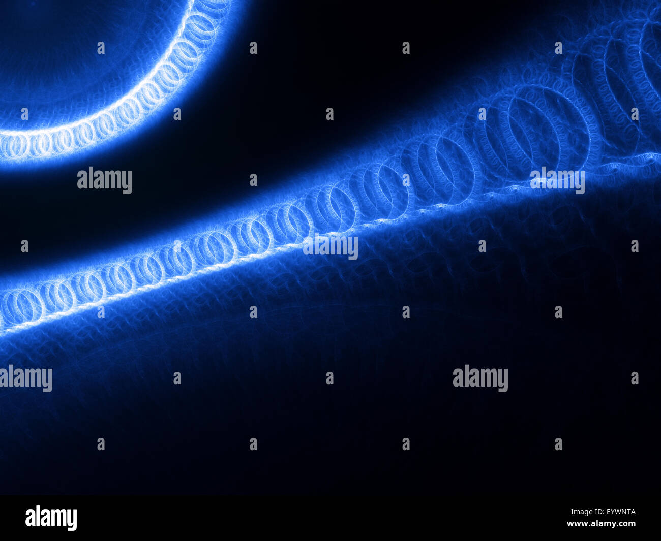 Abstract background with blue fractal arc Stock Photo - Alamy