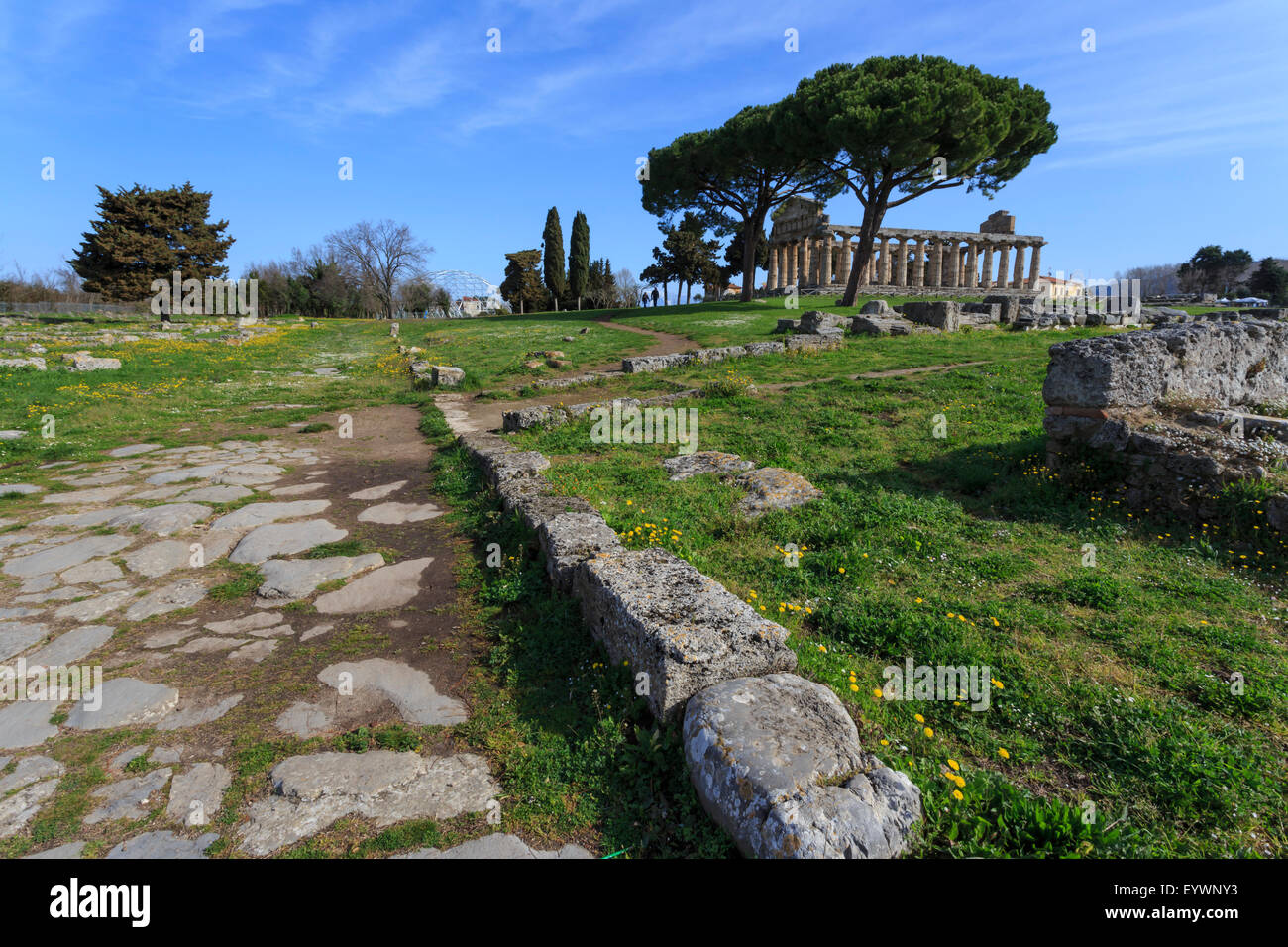 Temple of Athena (Temple of Ceres), Paestum, Greek ruins, UNESCO World ...