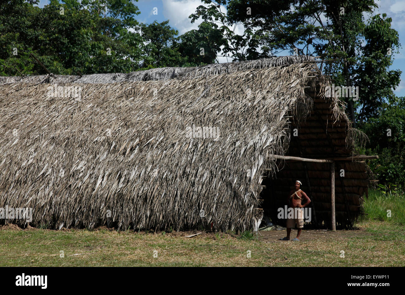 Native huaorani people yasuni national hi-res stock photography and ...