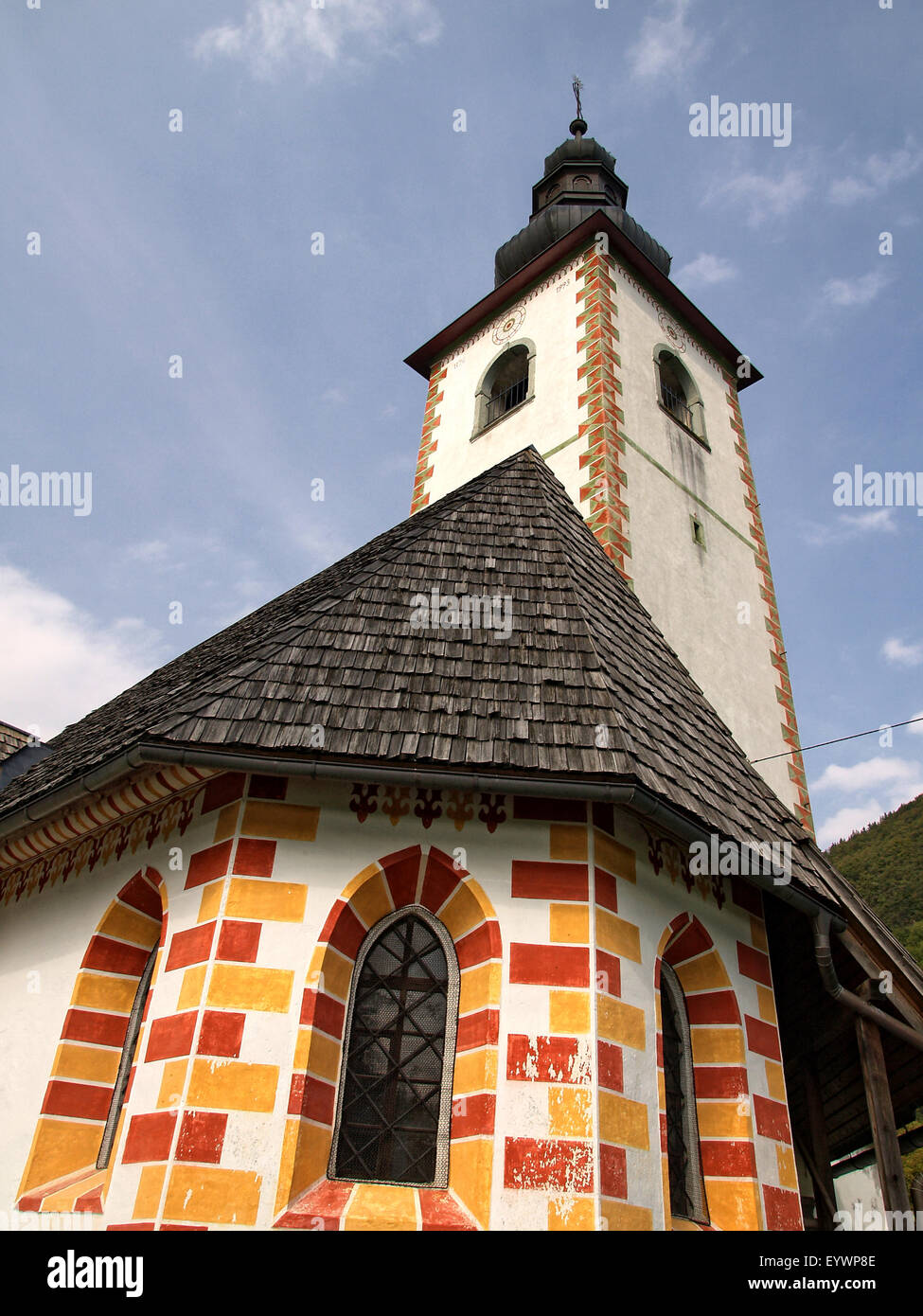 Church of Stara Fuzina. Triglav National Park. Gorenjska region ...
