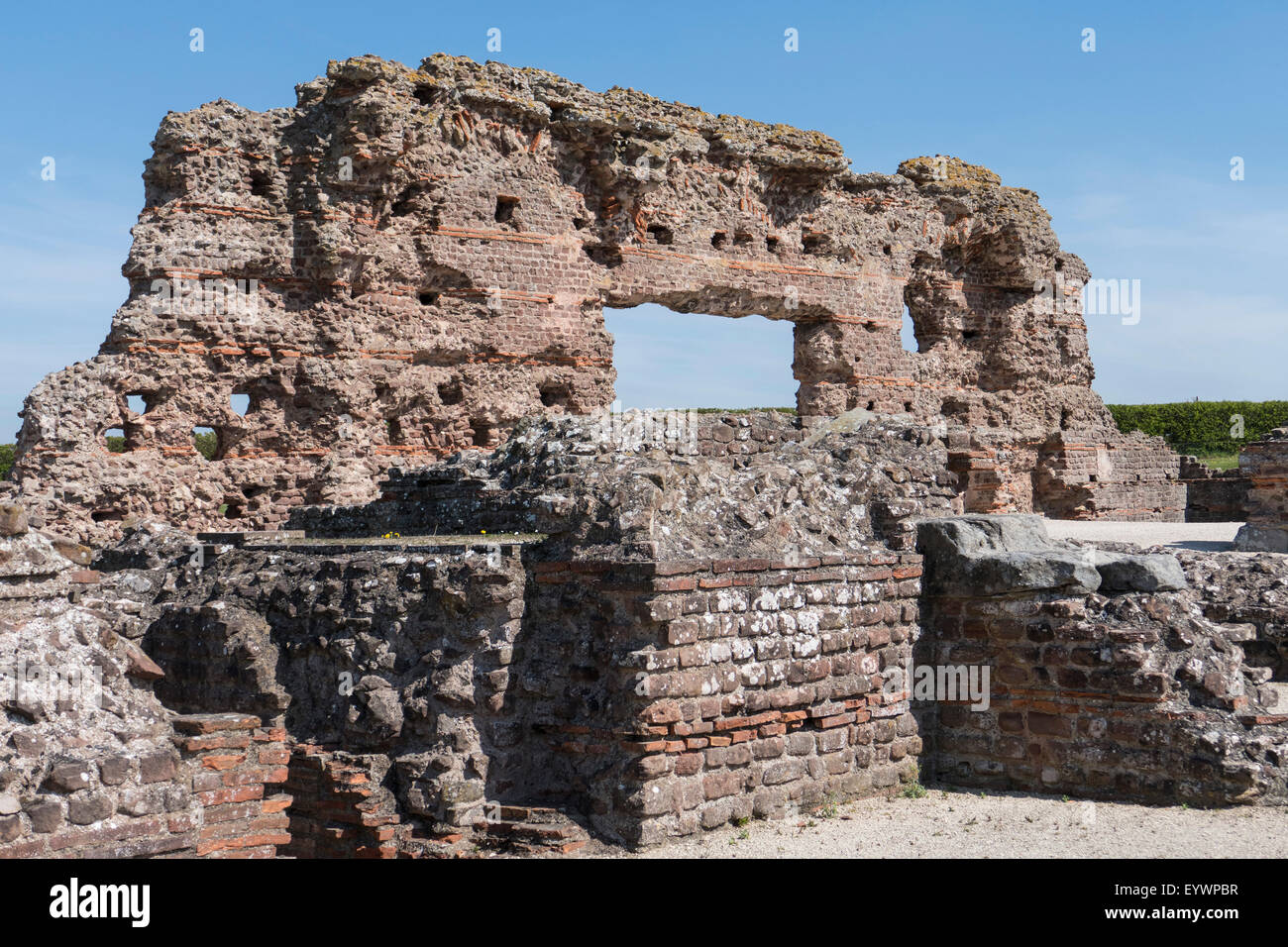 Old Roman city, Wroxeter, Shropshire, England, United Kingdom, Europe ...