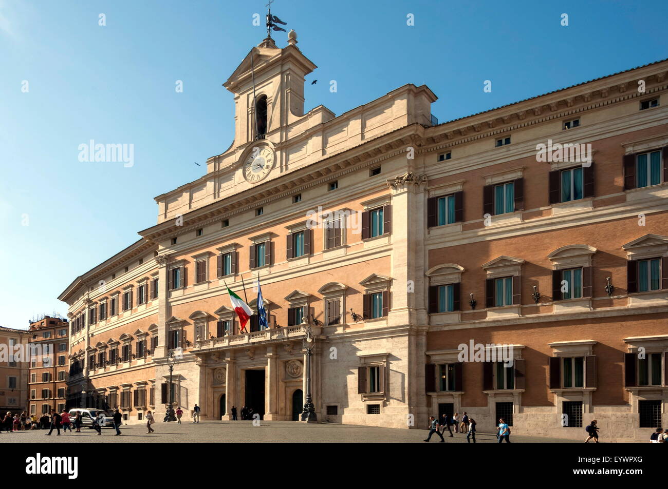 Palazzo Montecitorio, Parliament Building, Rome, Lazio, Italy, Europe ...