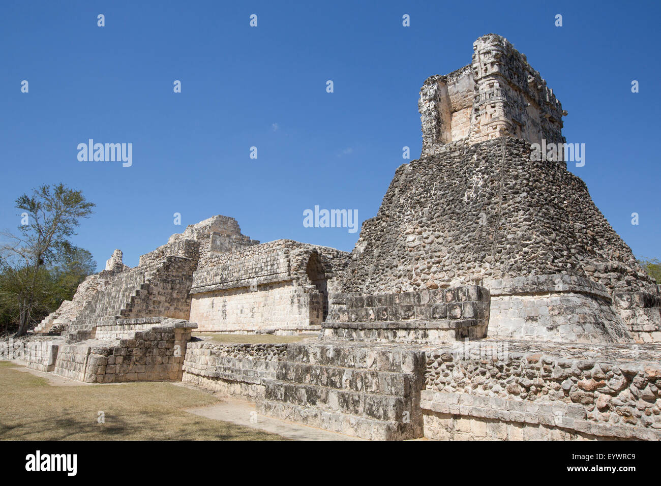 Dzibilnocac (Painted Vault) Temple, Dzibilnocac, Mayan archaeological ...