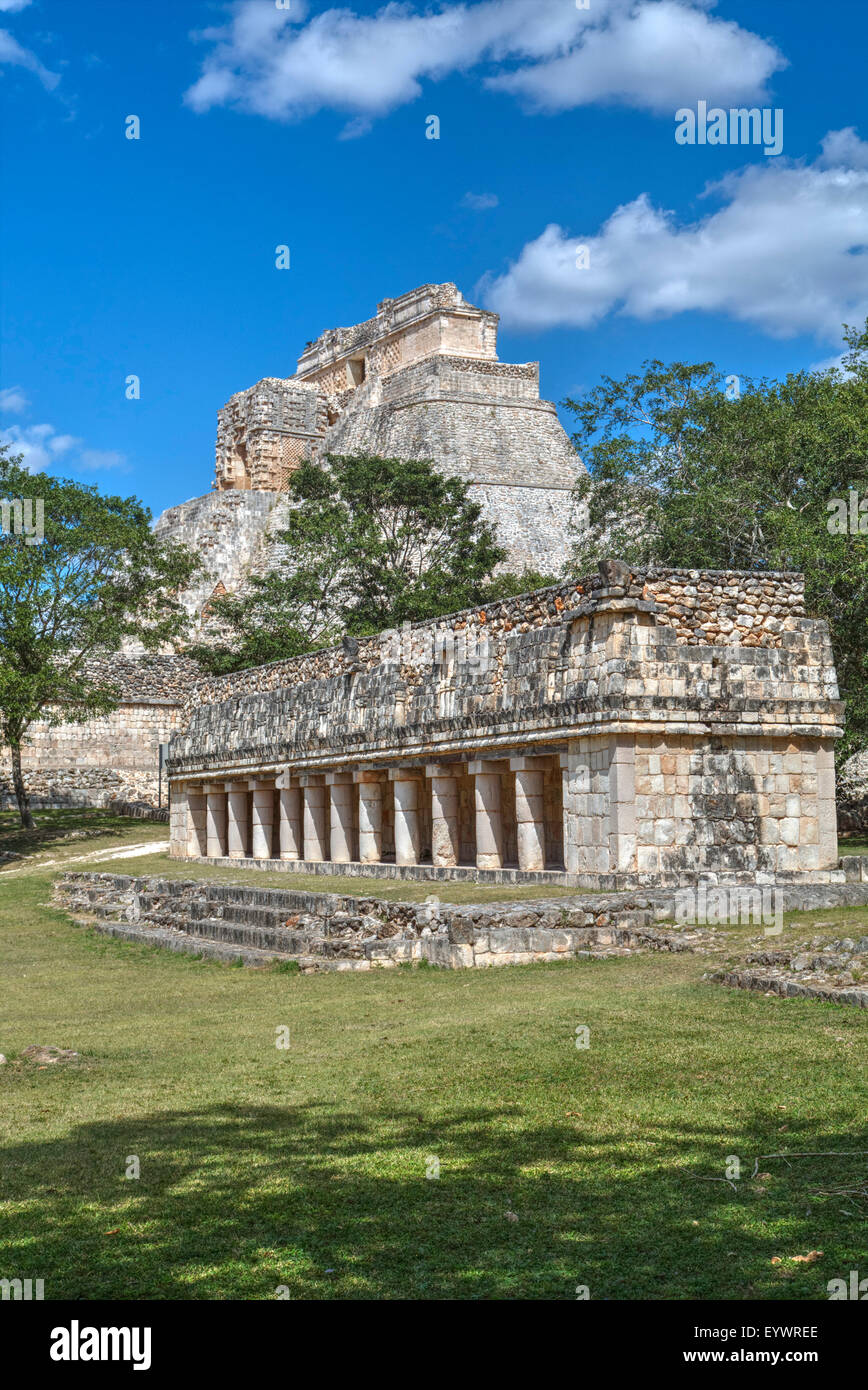 Columns building in foreground pyramid hi-res stock photography and ...