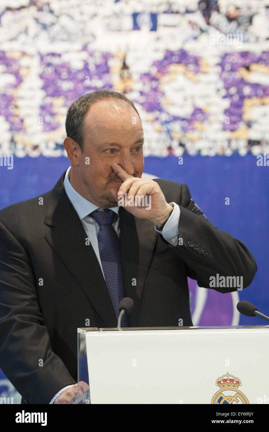 Rafael Benitez is appointed as the new Real Madrid FC manager during a ...