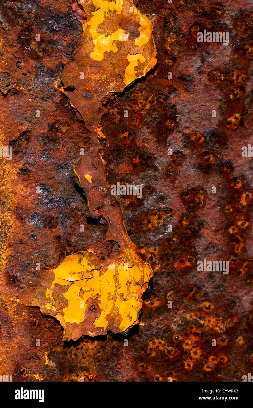 Metal that has been rusting great for background.Looks like nortyh and ...