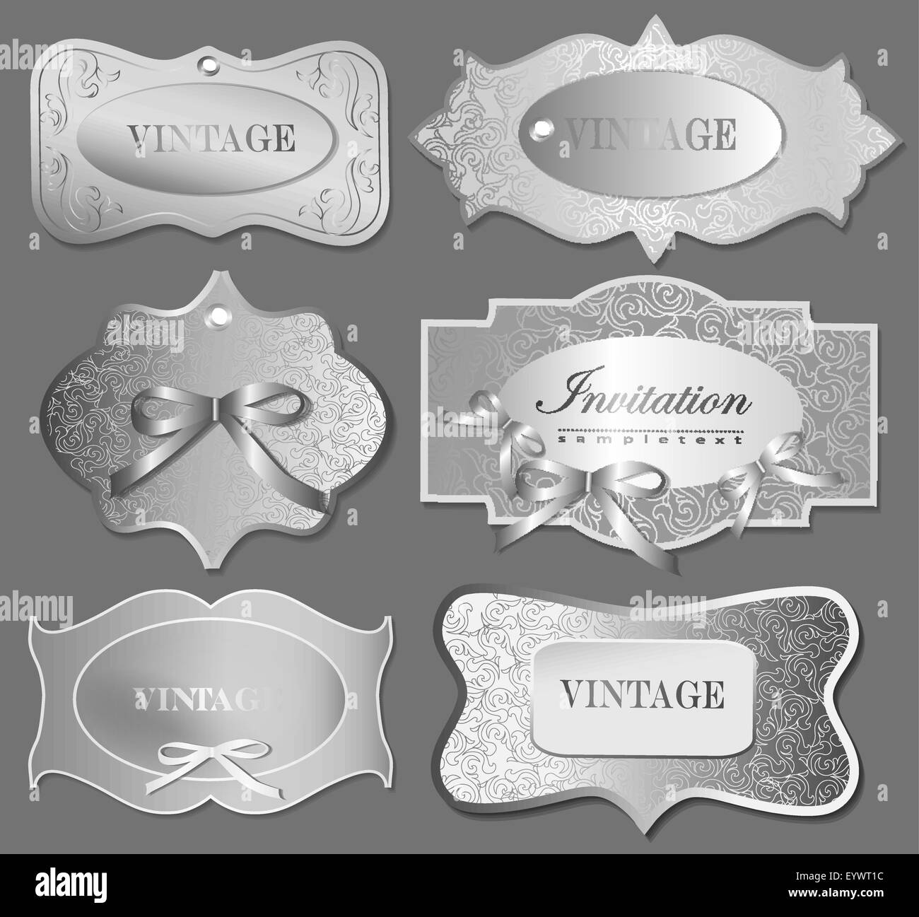 Set of retro labels. Vector illustration Stock Vector Image & Art - Alamy