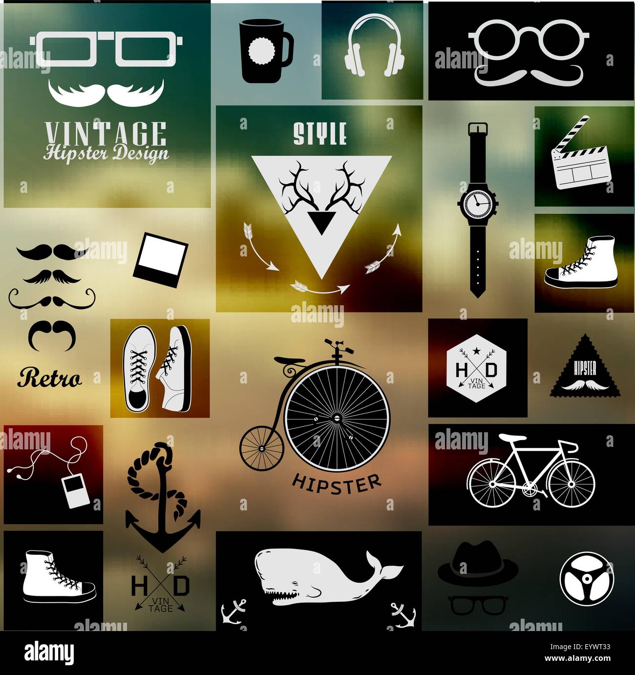 Old fashioned signs Stock Vector Images - Alamy