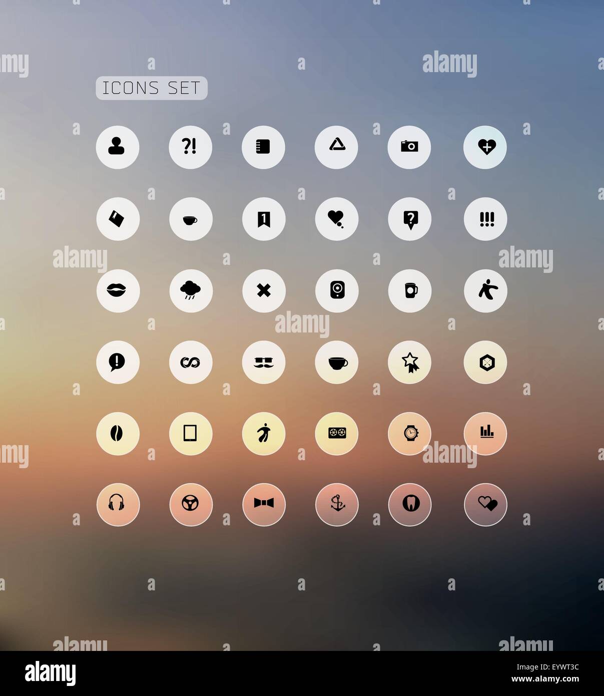 Set of web icons Stock Vector Image & Art - Alamy