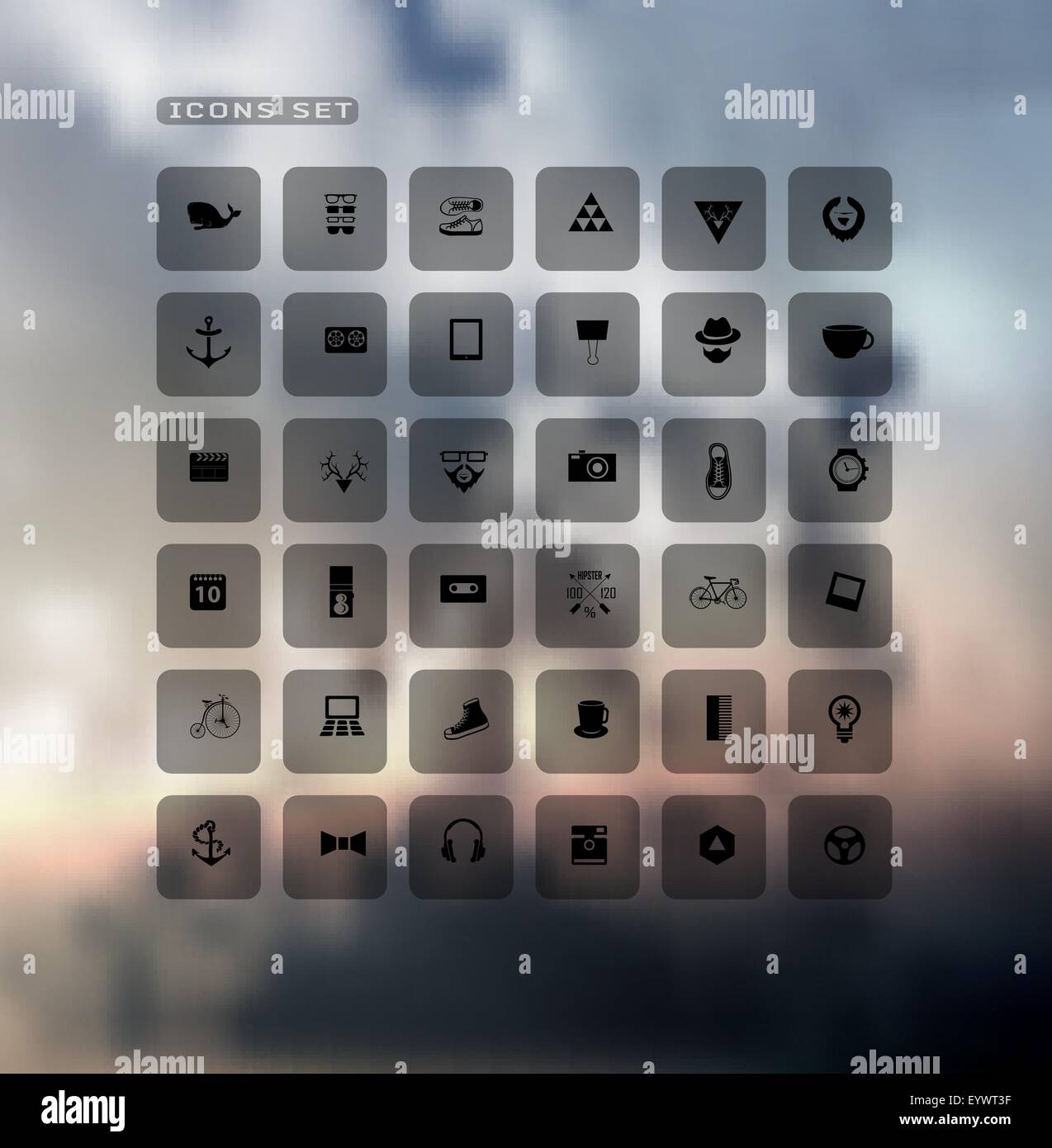 Set of web icons Stock Vector Image & Art - Alamy