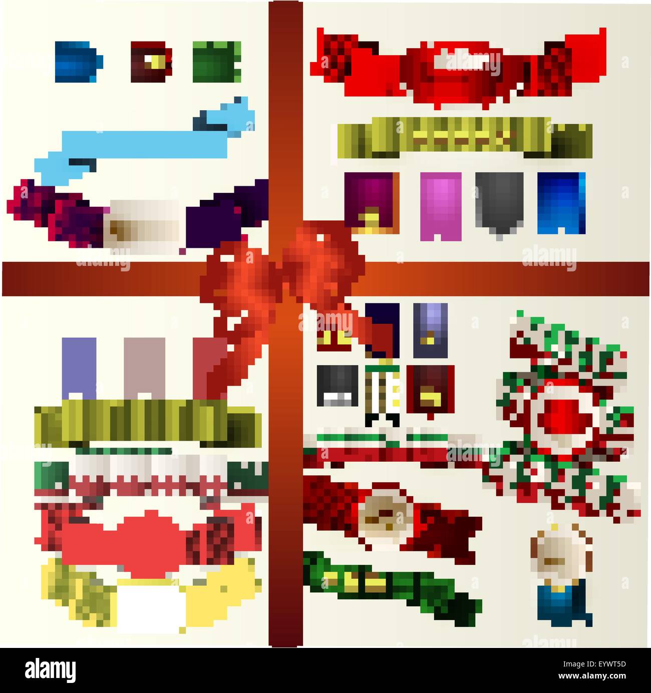 Set of vector retro ribbons, old Stock Vector Image & Art - Alamy