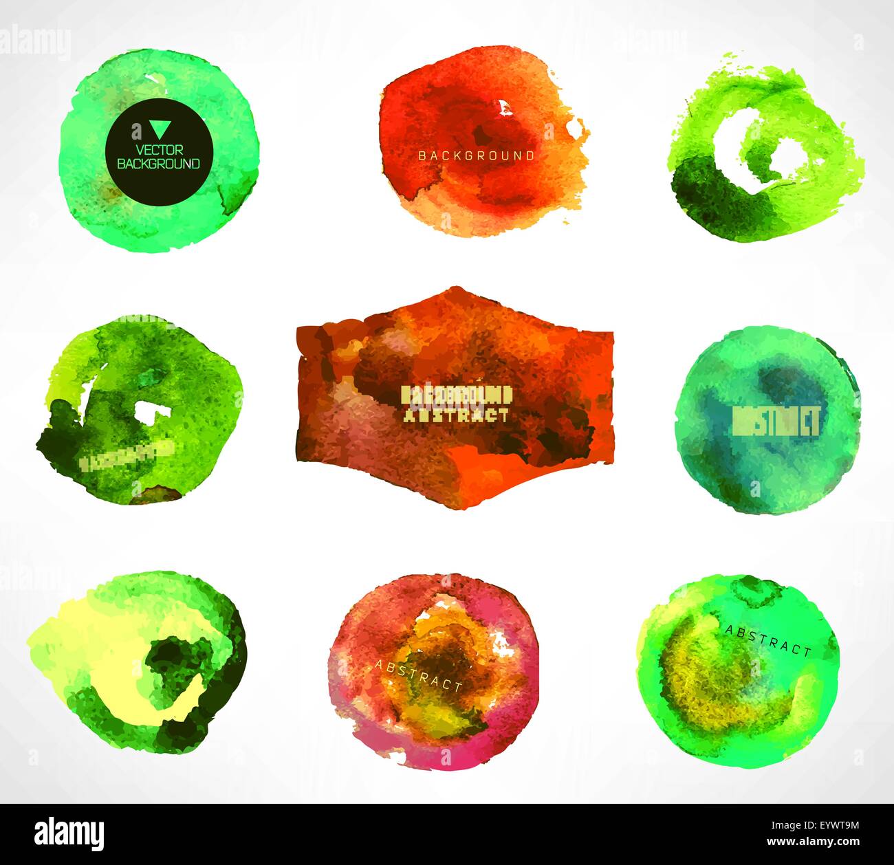 Set of watercolor label Stock Vector Image & Art - Alamy