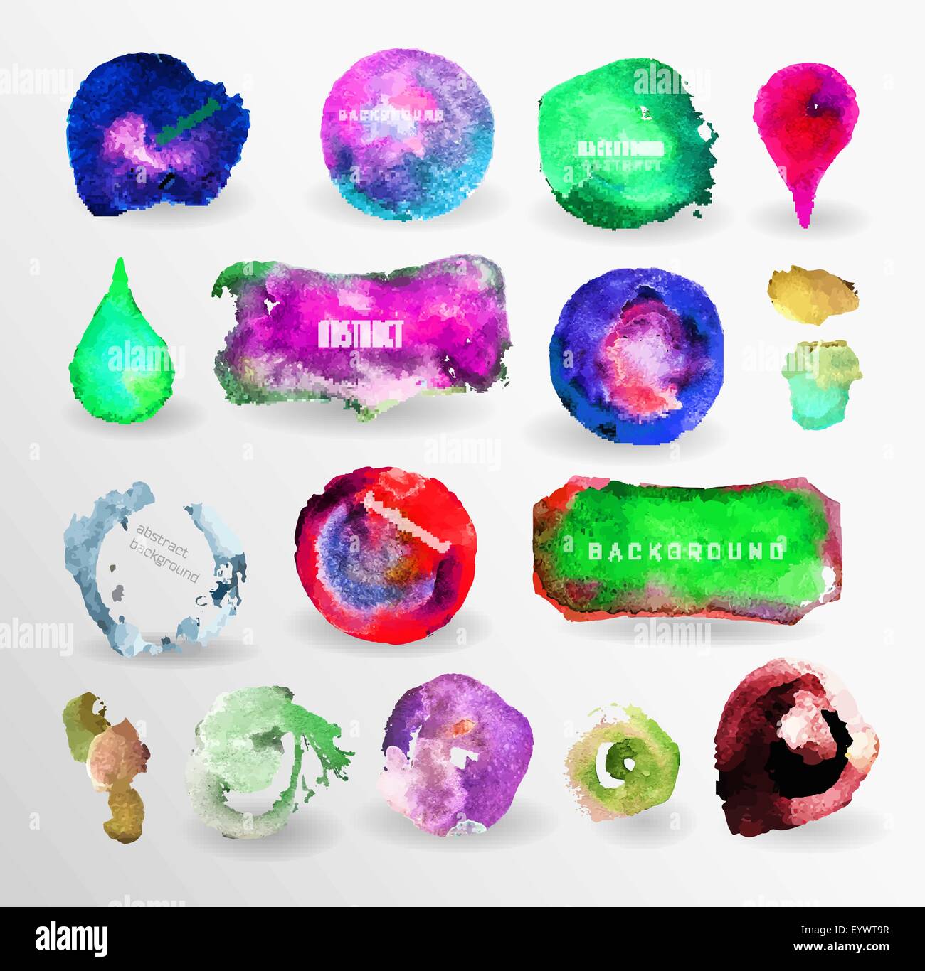 Set of watercolor label Stock Vector Image & Art - Alamy