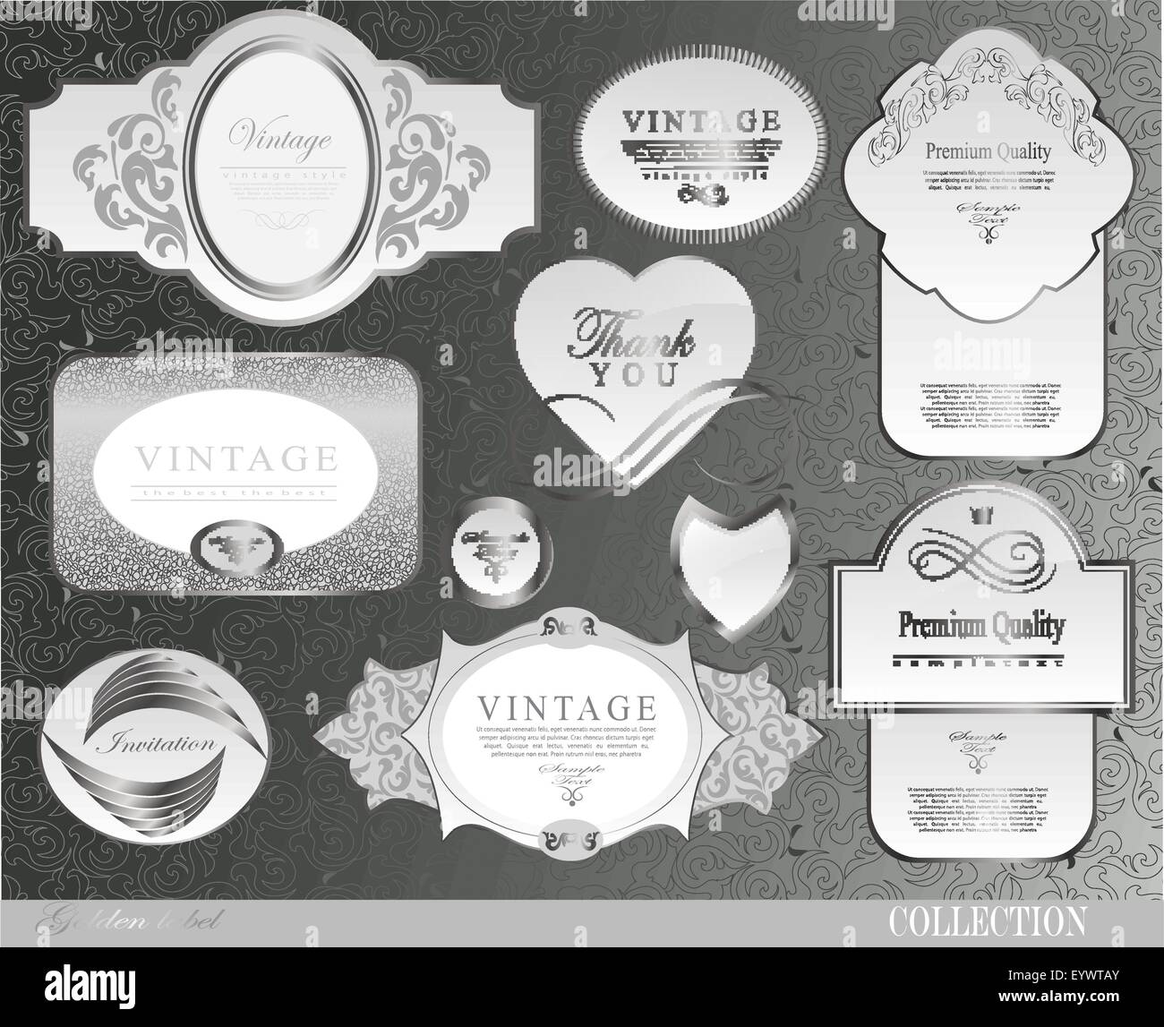 Gold labels hi-res stock photography and images - Alamy