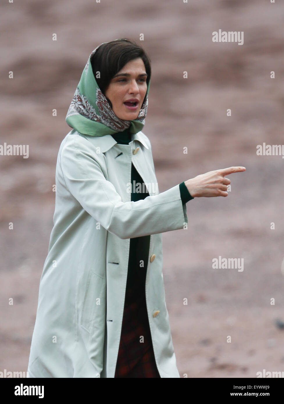 Colin Firth and Rachel Weisz film a scene for the as yet untitled ...