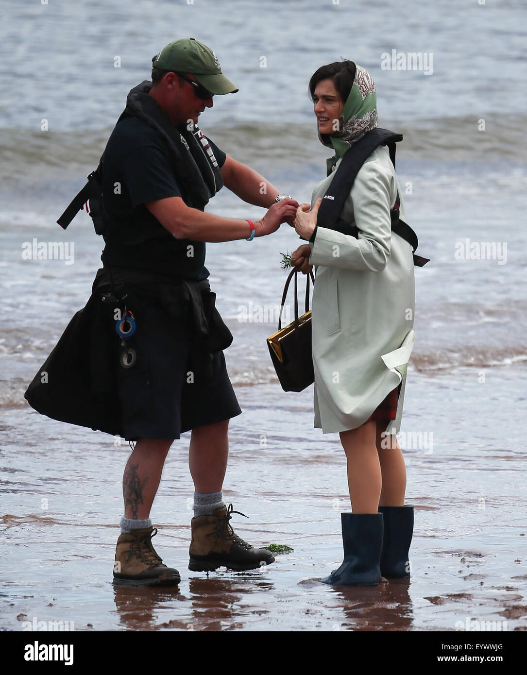 Colin Firth and Rachel Weisz film a scene for the as yet untitled ...
