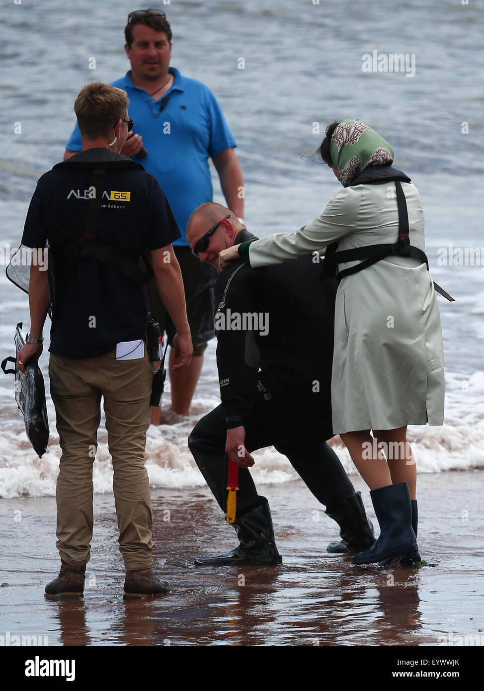 Colin Firth and Rachel Weisz film a scene for the as yet untitled ...