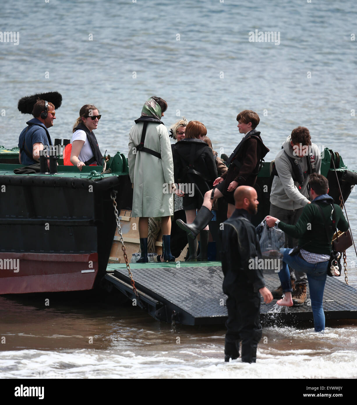 Colin Firth and Rachel Weisz film a scene for the as yet untitled ...