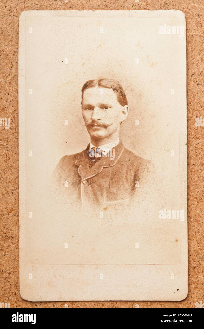 antique 19th century cdv or carte de visite photo portrait of a man ...