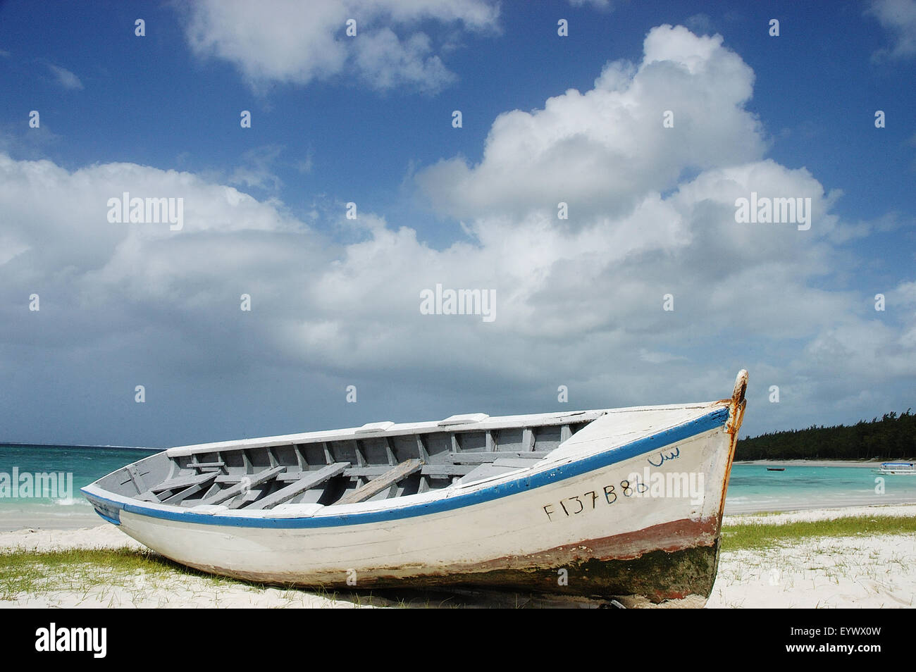 Old Boat in a sea Stock Photo - Alamy